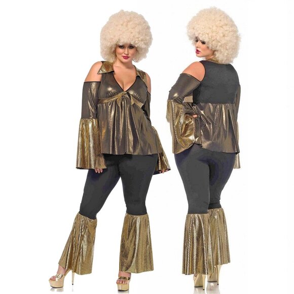 Pants & Jumpsuits | 7s Disco Diva Costume 1x2x Womens Plus Size ...